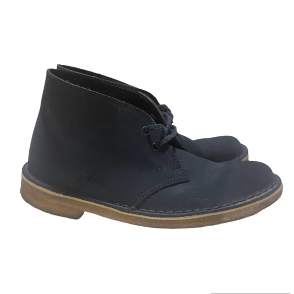 Clarks | Shoes | Desert Boots Deep Blue Clarks Original Lace Up Booties ...